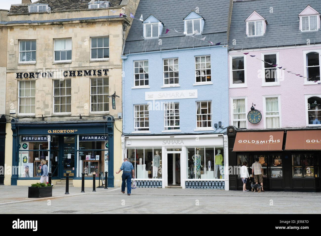 Street scenes and signs in Cirencester, southern England Stock Photo ...