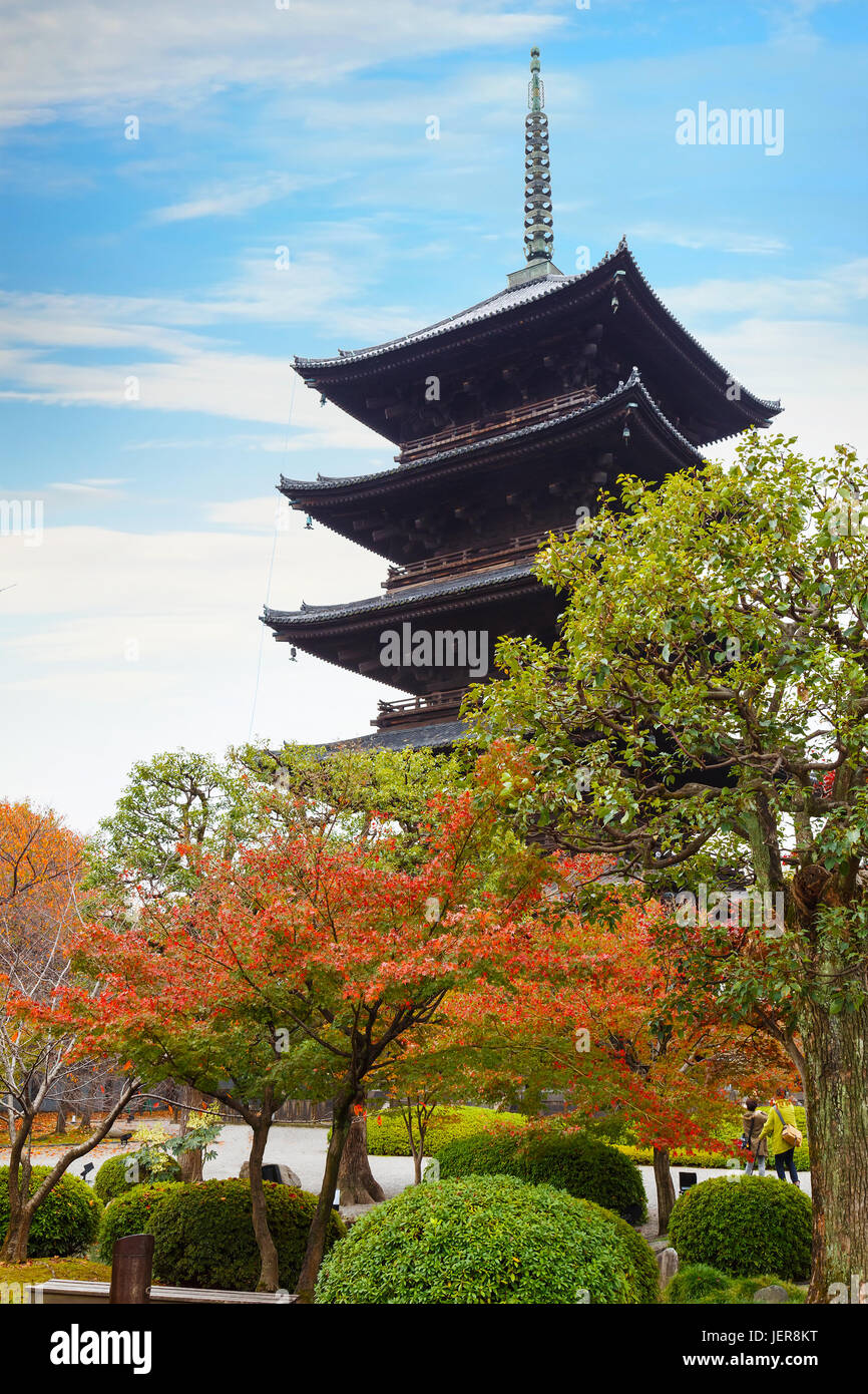 Autumn at Toji temple in Kyoto, Japan Stock Photo - Alamy