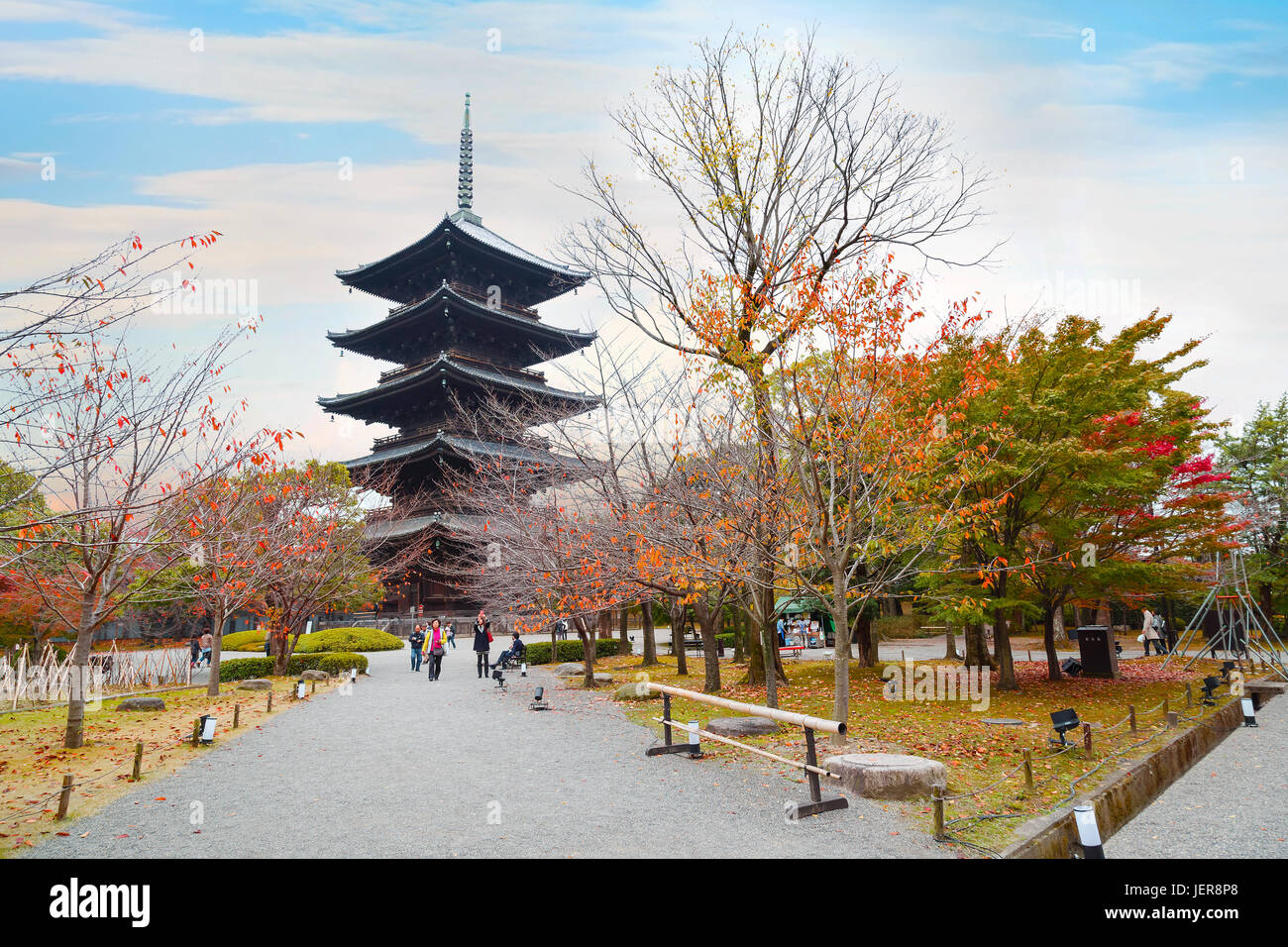 Autumn at Toji temple in Kyoto, Japan Stock Photo - Alamy