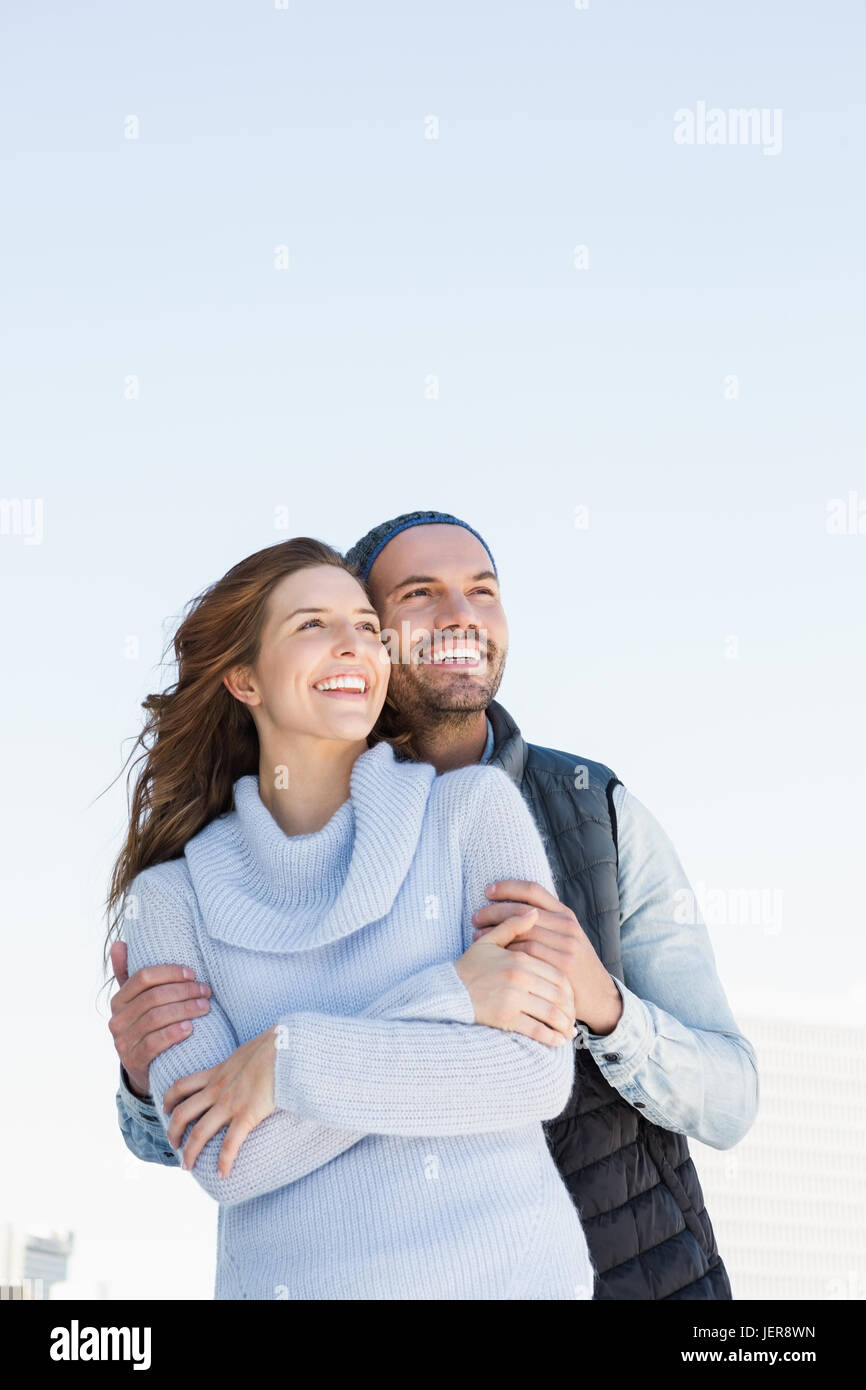 Happy couple embracing each other Stock Photo - Alamy