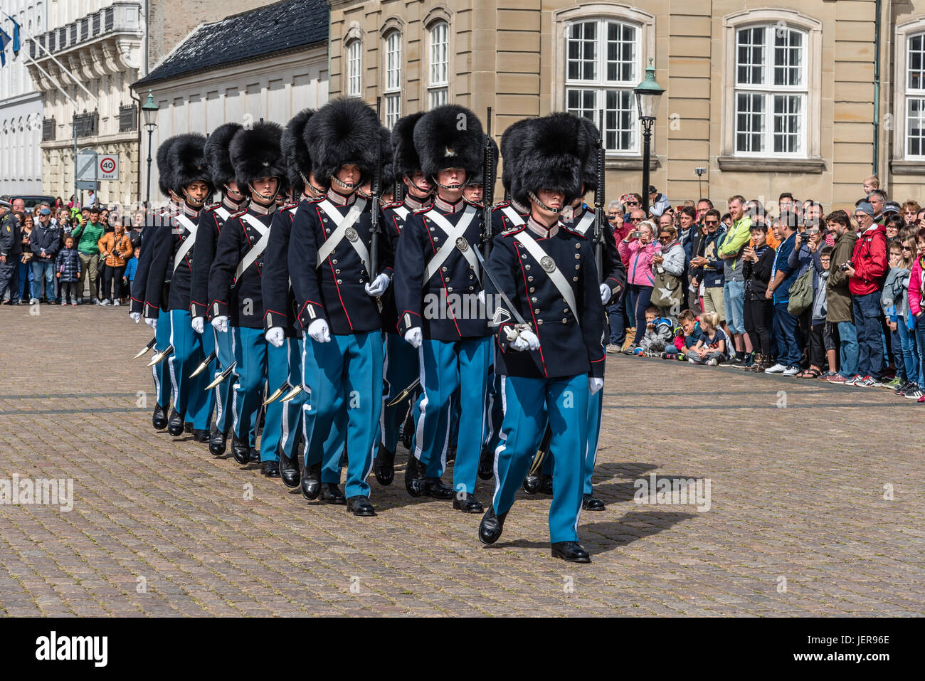 Copenhagen, Denmark - August 12, 2016: Soldiers of the Danish Royal ...