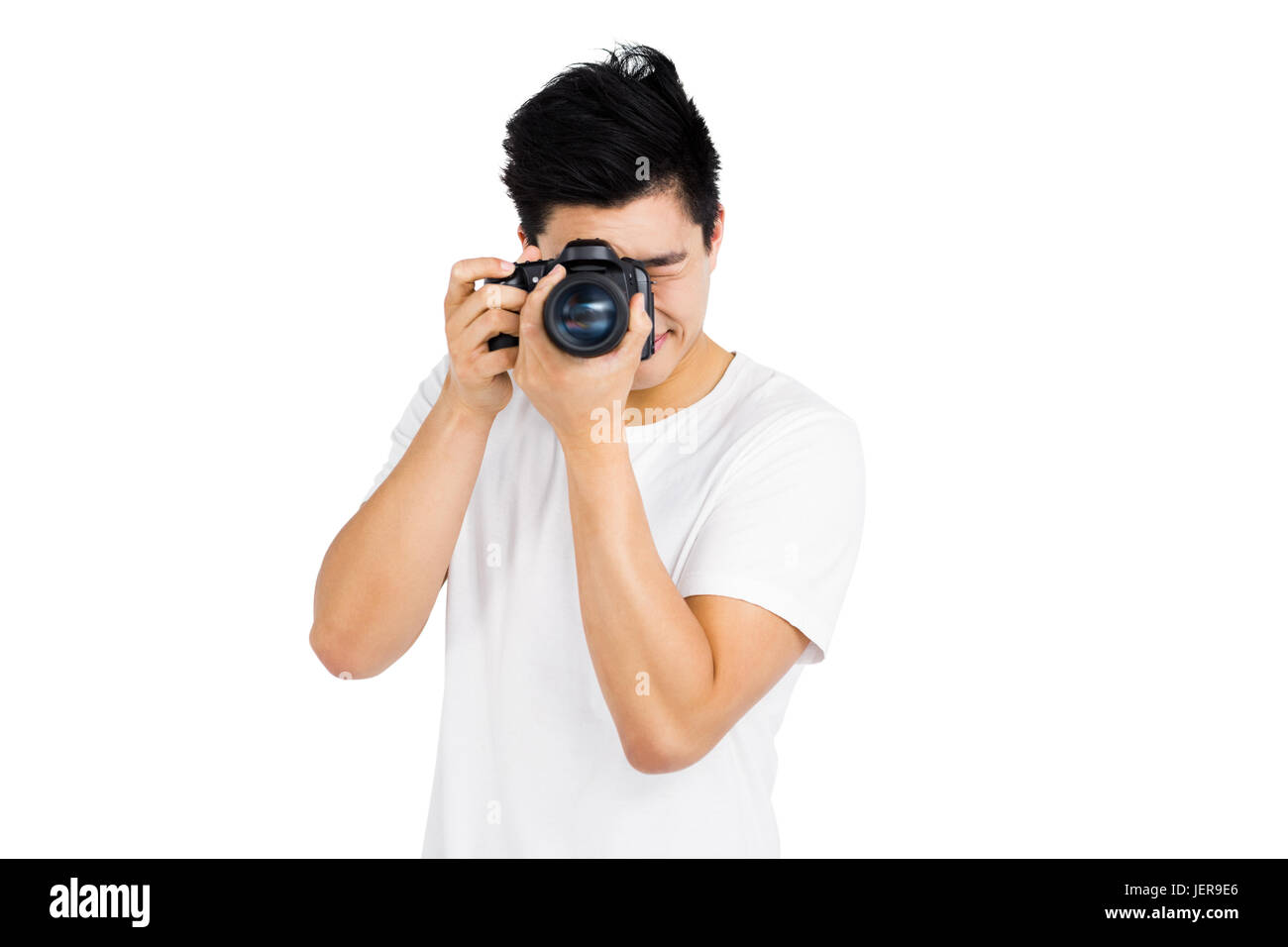 Man photographing with camera Stock Photo - Alamy