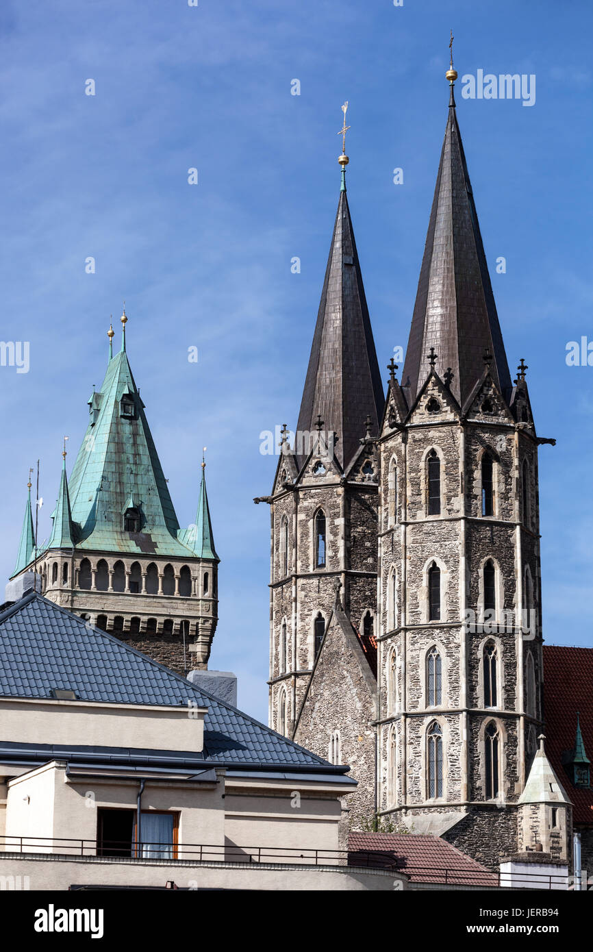 St Bartolomew Church, Czech Town Kolin Czech Republic, Europe Stock ...