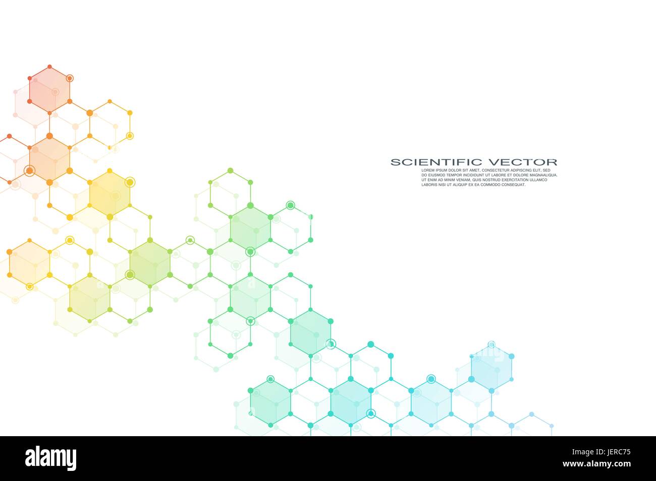 Hexagonal structure molecule dna of neurons system, genetic and ...