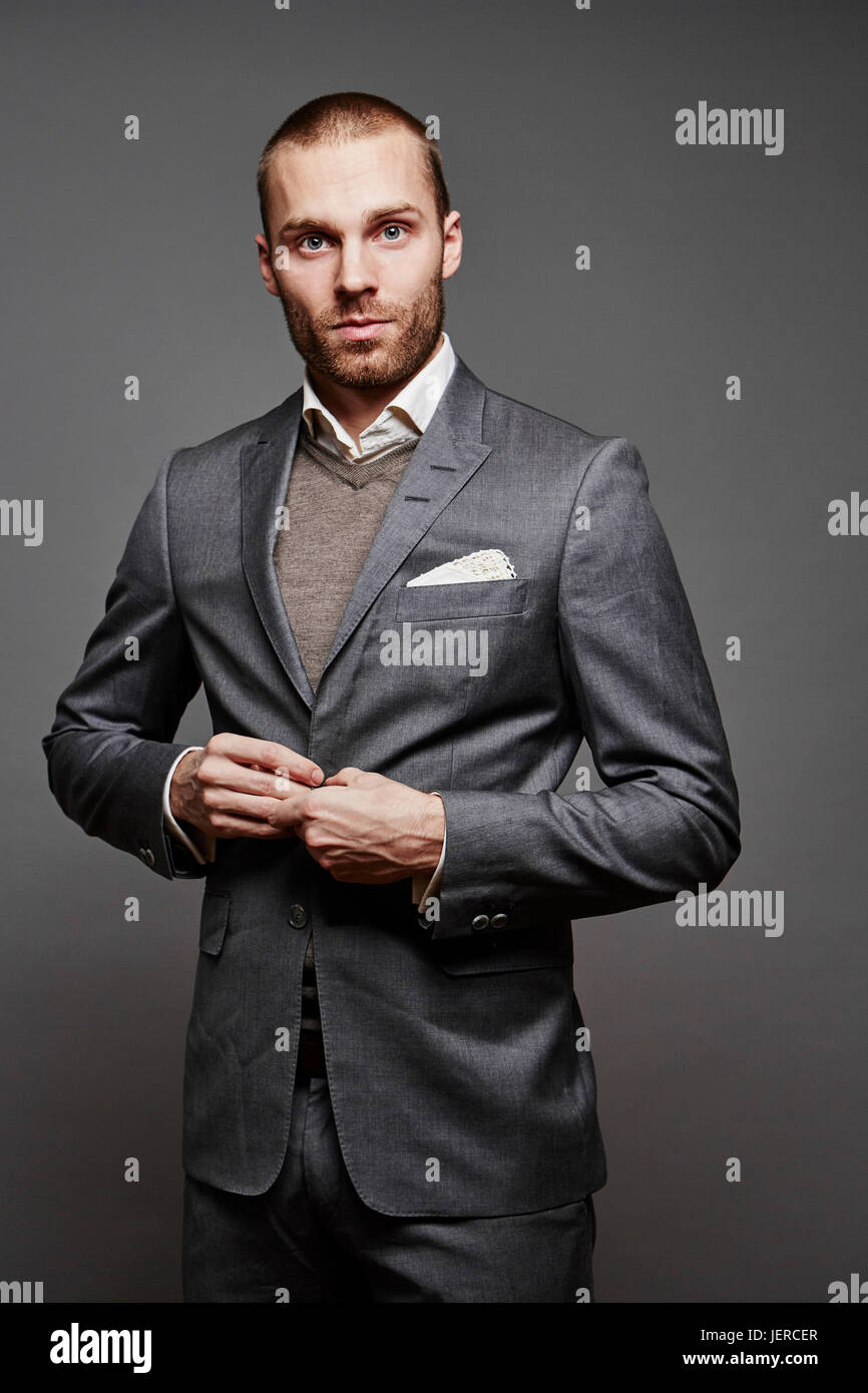 Portrait of elegant man Stock Photo - Alamy