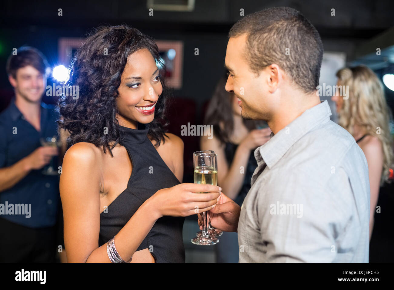 Luxury couple champagne bar hi-res stock photography and images - Alamy