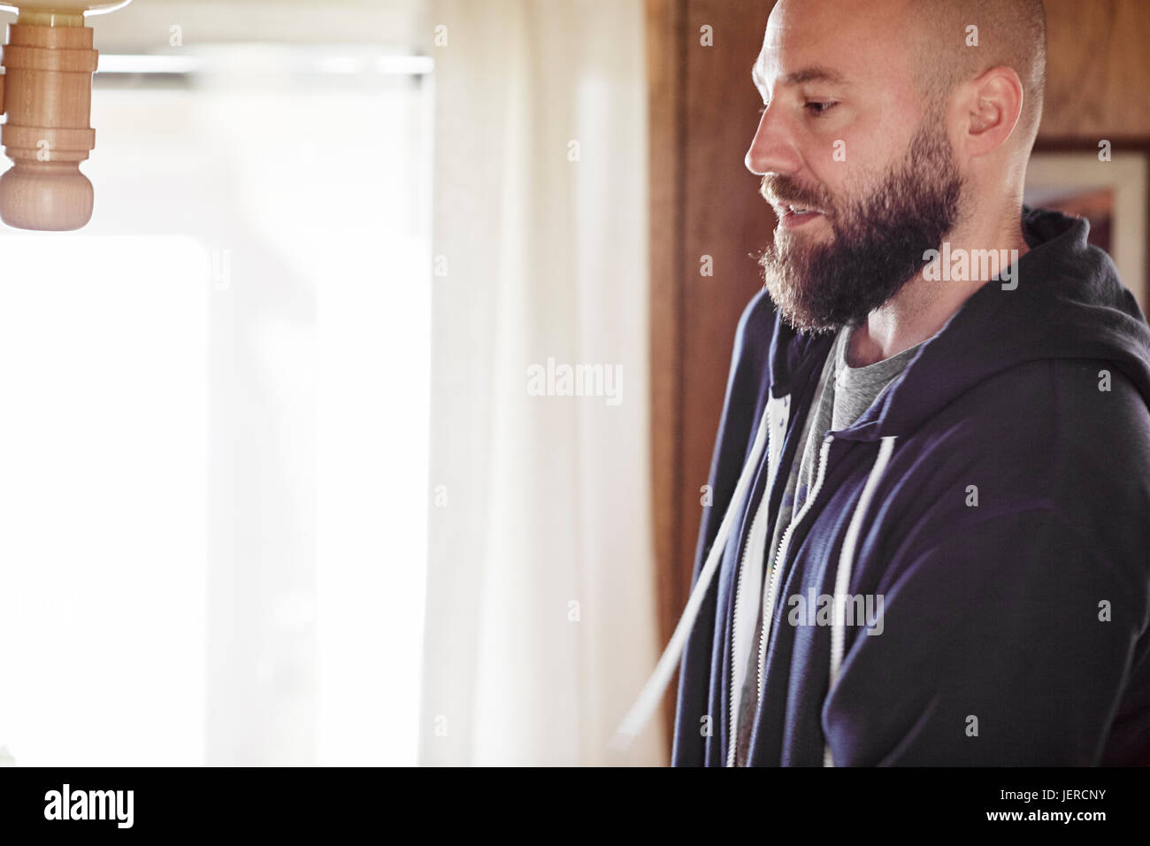 Man at home Stock Photo - Alamy