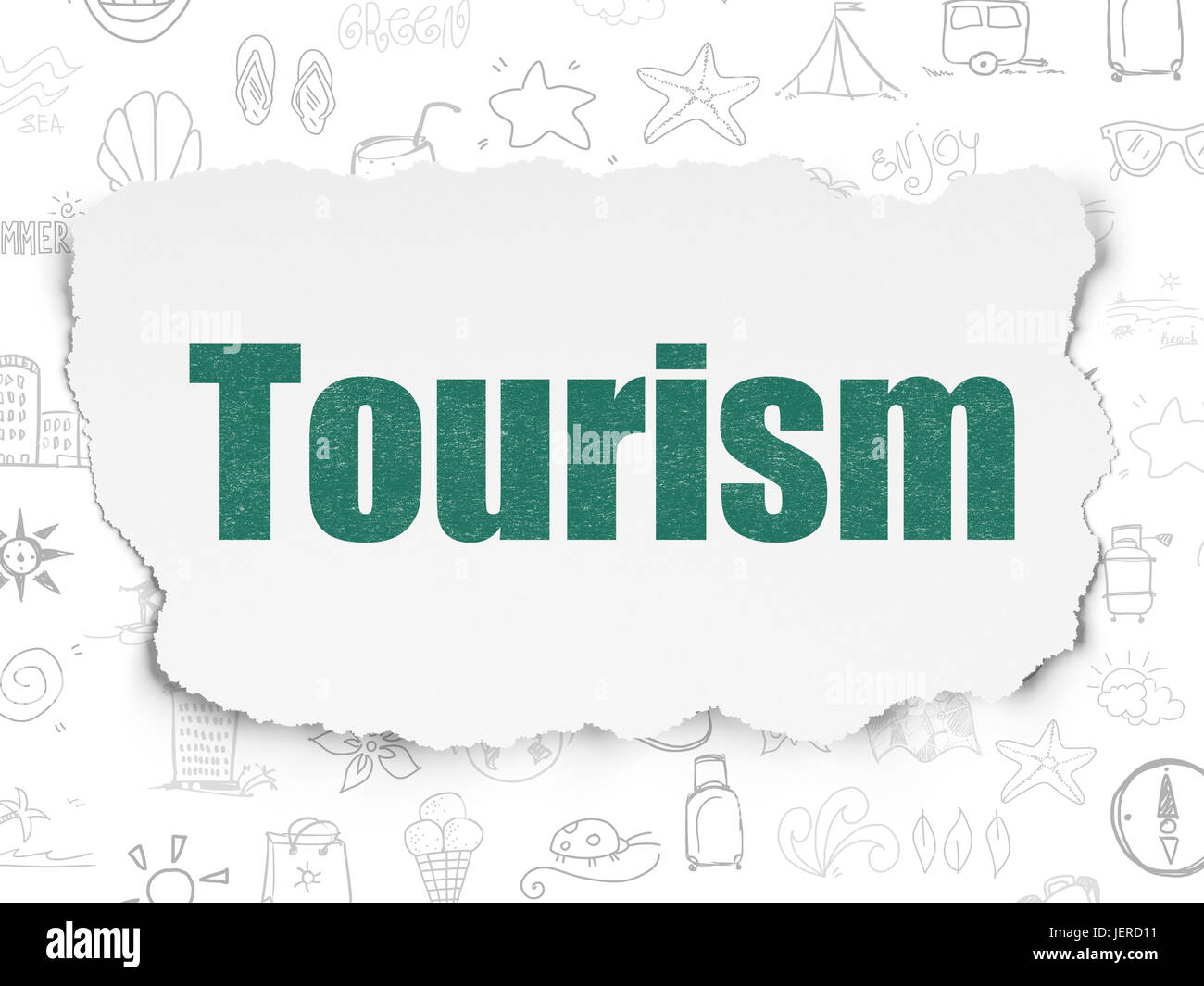 Travel concept: Tourism on Torn Paper background Stock Photo - Alamy
