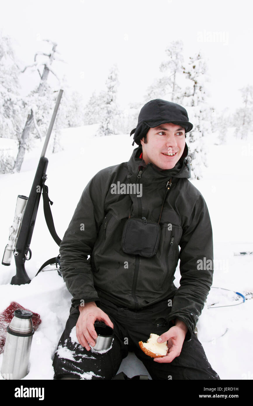 Happy hunter man hunting hi-res stock photography and images - Alamy