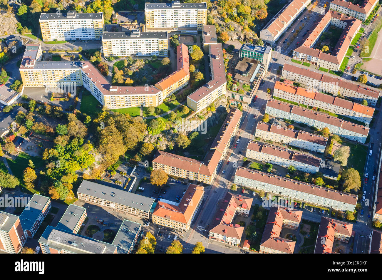 Aerial view of buildings Stock Photo - Alamy