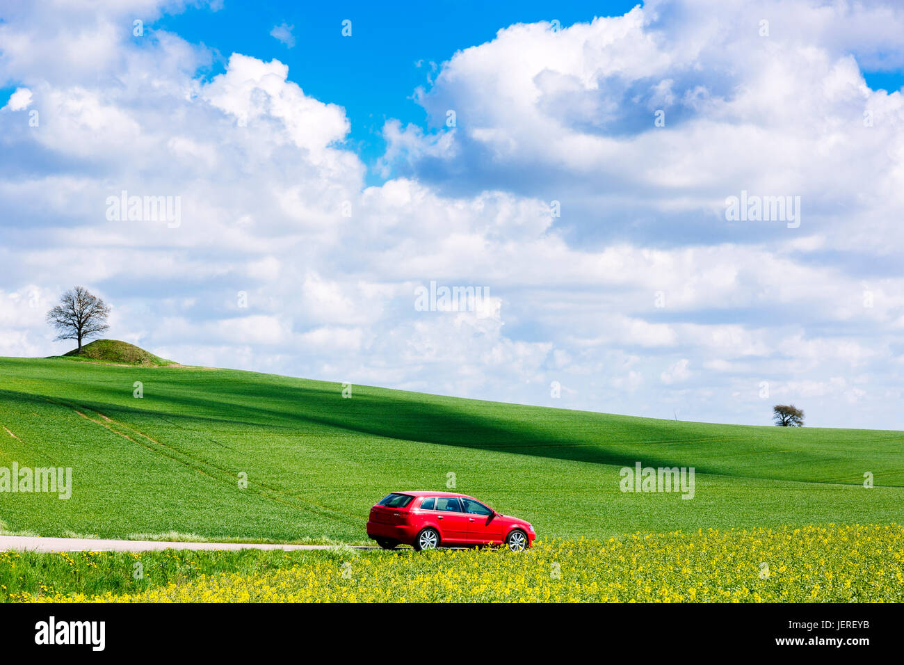 Red car and green car hi-res stock photography and images - Alamy