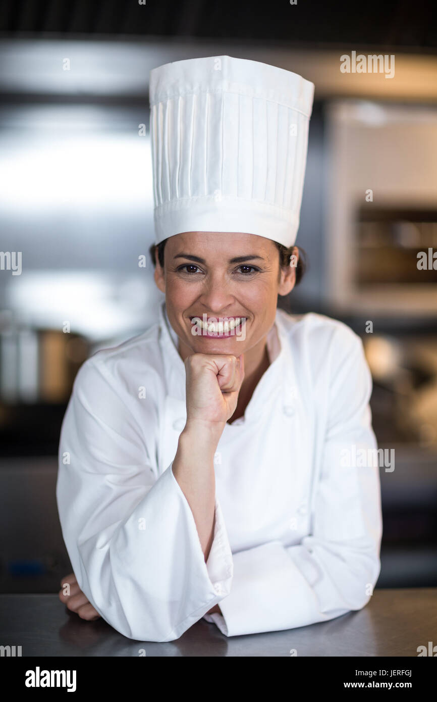 Portrait female cook in uniform hi-res stock photography and images - Alamy