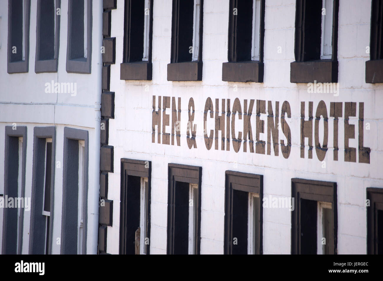 Hens & chickens hotel, Berwick-upon-Tweed Stock Photo - Alamy