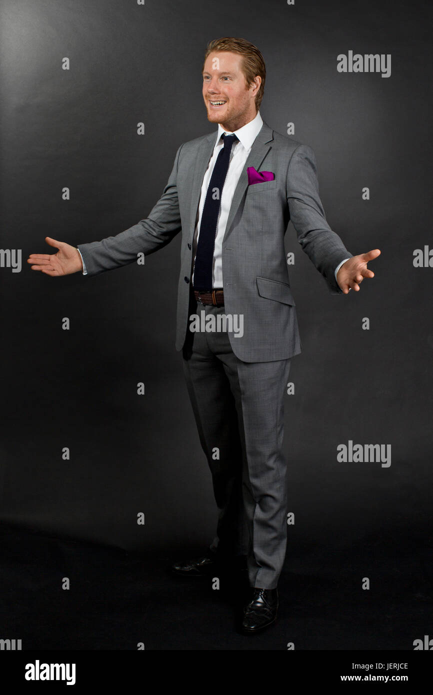 Full body man suit studio shot hi-res stock photography and images - Alamy