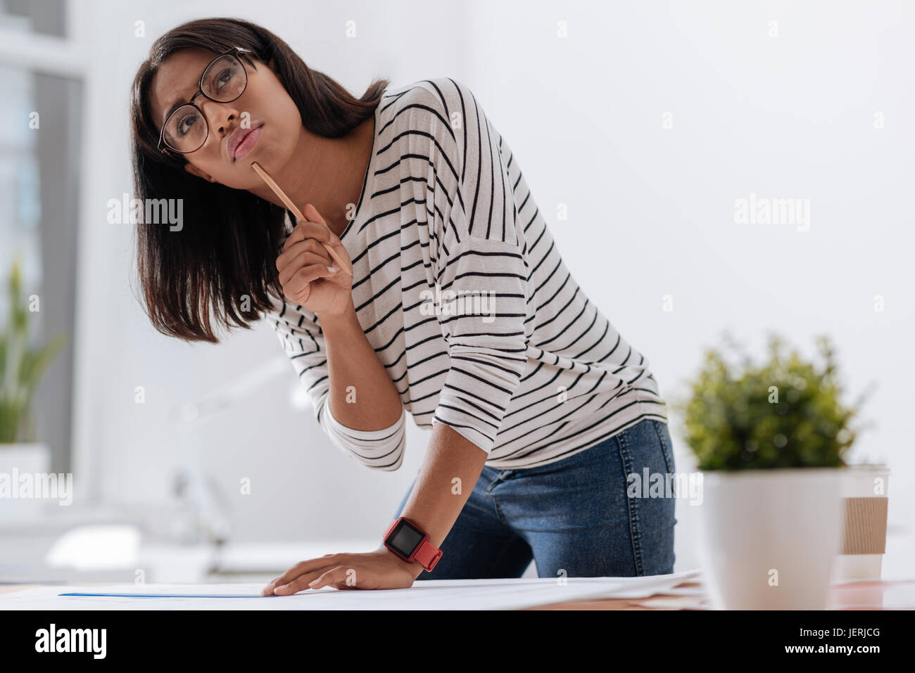 Architect thinking hi-res stock photography and images - Alamy
