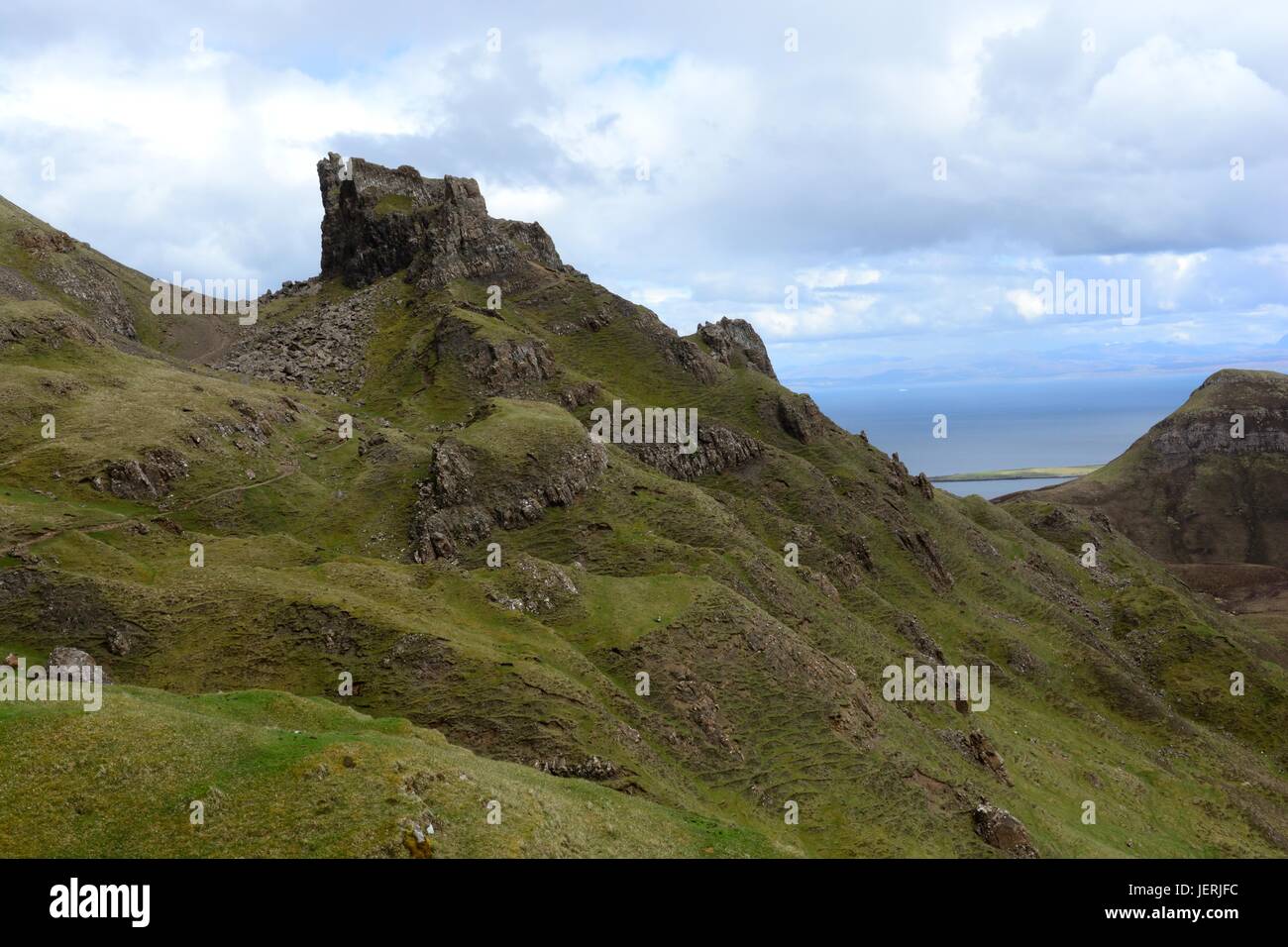 The Prison Rock Quiraing Isle of Skye Trotternish Scotland UK GB Stock ...
