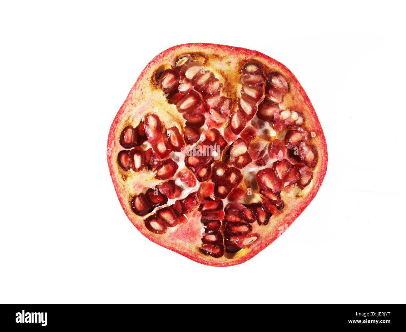 Cross section of pomegranate Stock Photo - Alamy