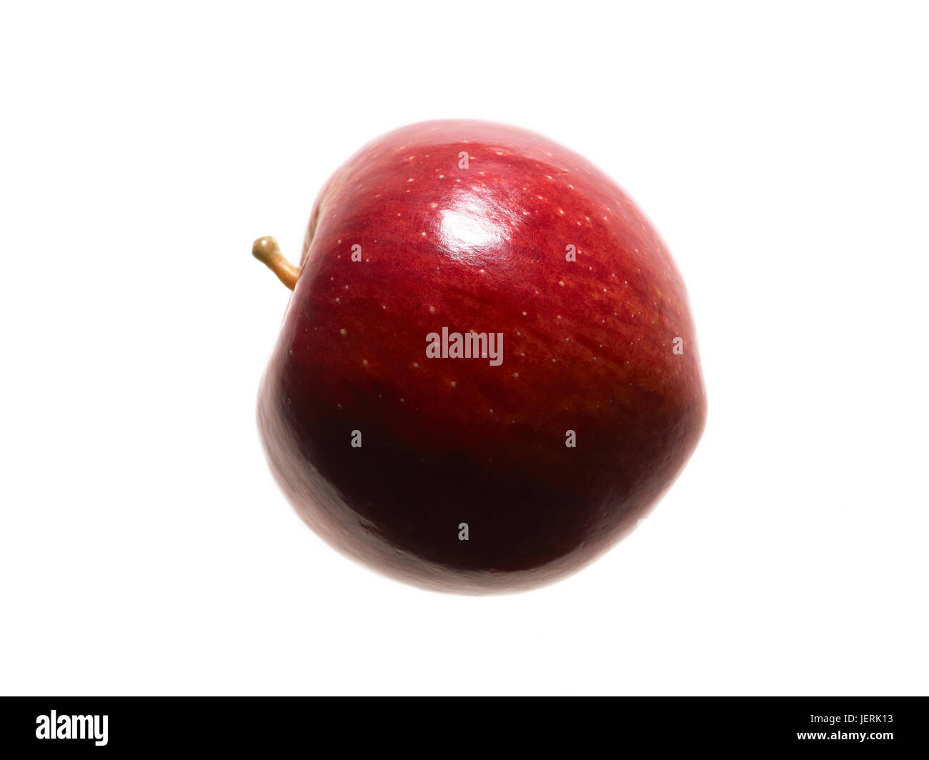 Red apple on white background Stock Photo - Alamy