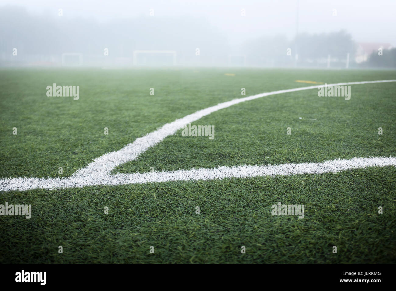 Lines on playing field Stock Photo - Alamy