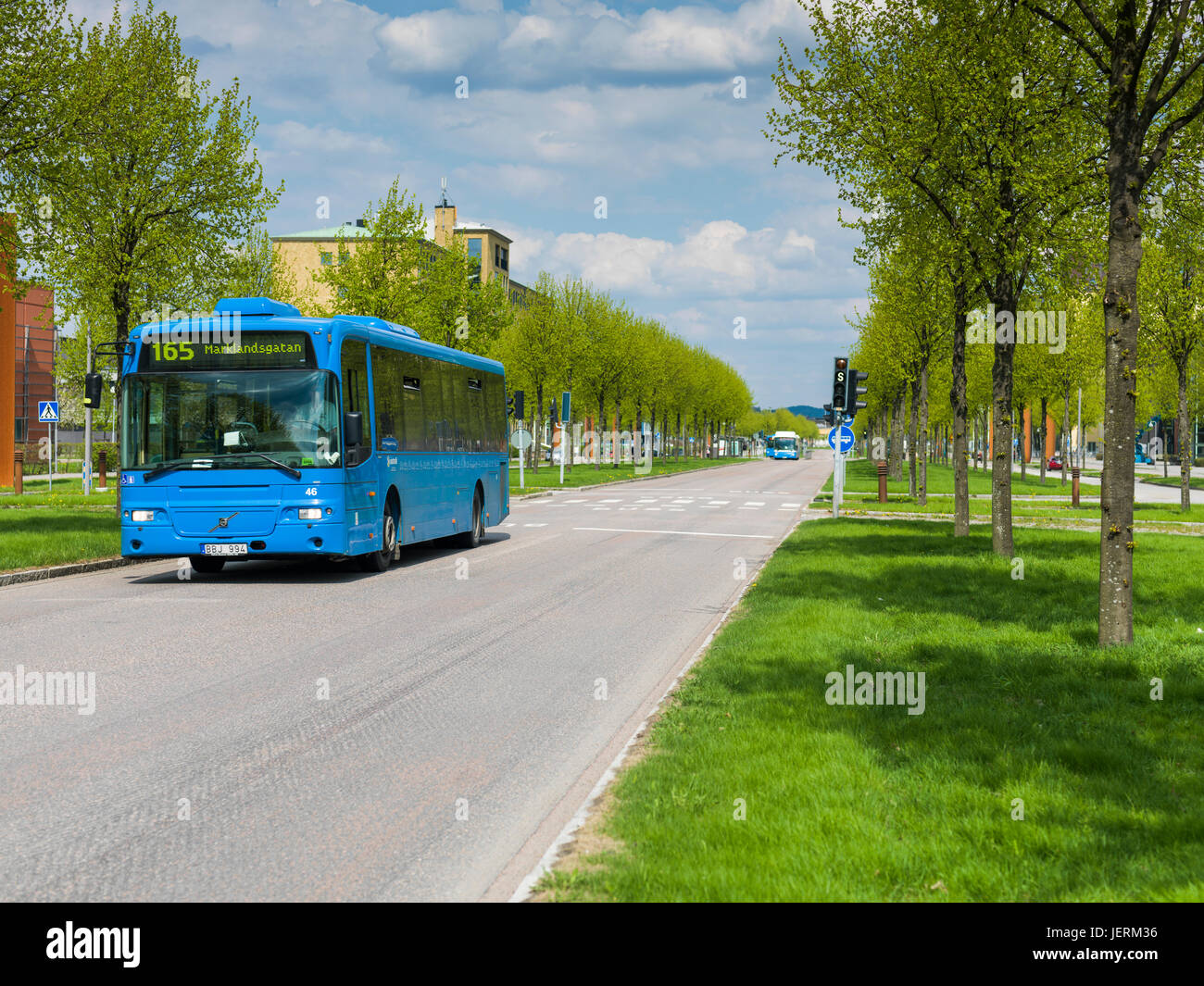 Bus on road Stock Photo - Alamy