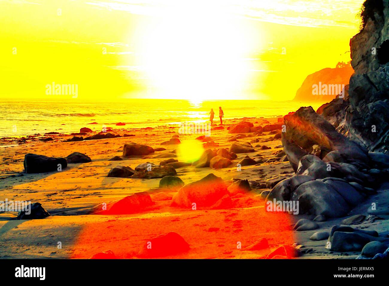 Summer seascape beautiful sunset hi-res stock photography and images ...