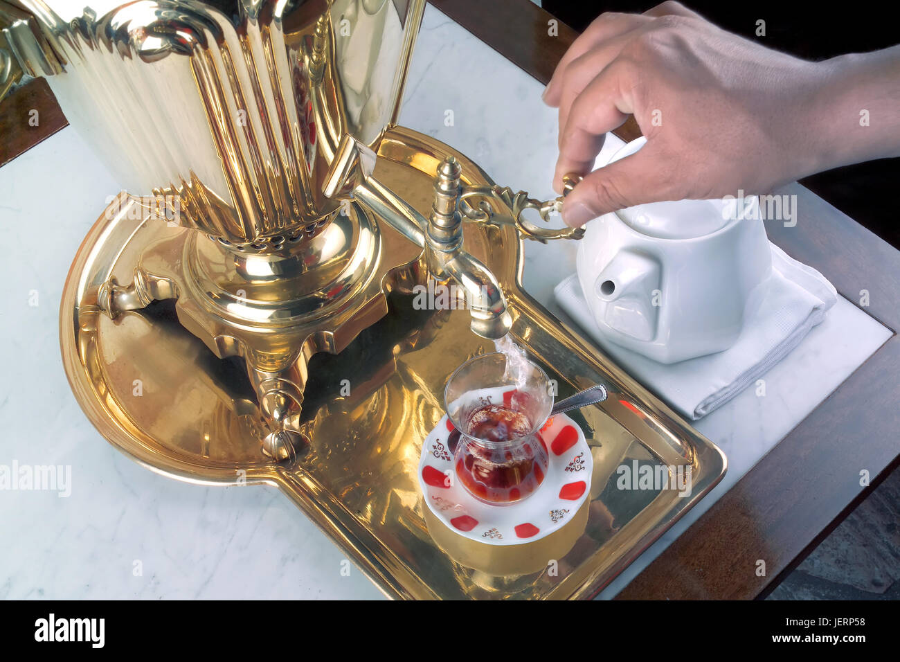 Warm up the samovar hi-res stock photography and images - Alamy