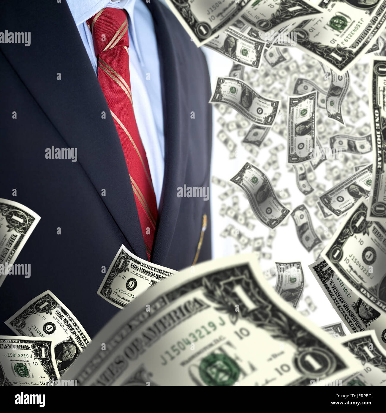 Flying dollar bills hi-res stock photography and images - Alamy