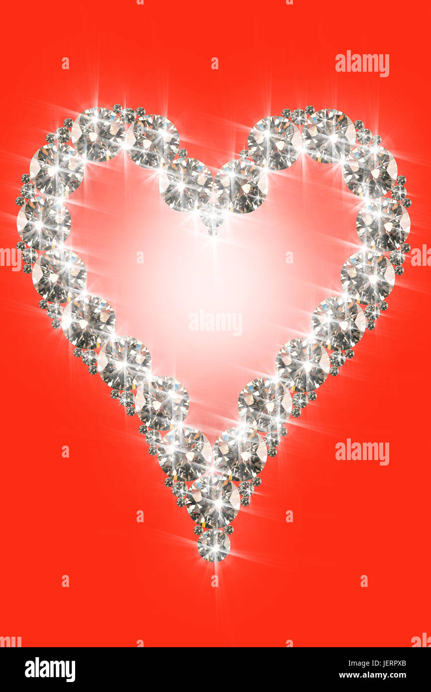 close up shot of conceptual shiny diamond heart shape Stock Photo - Alamy
