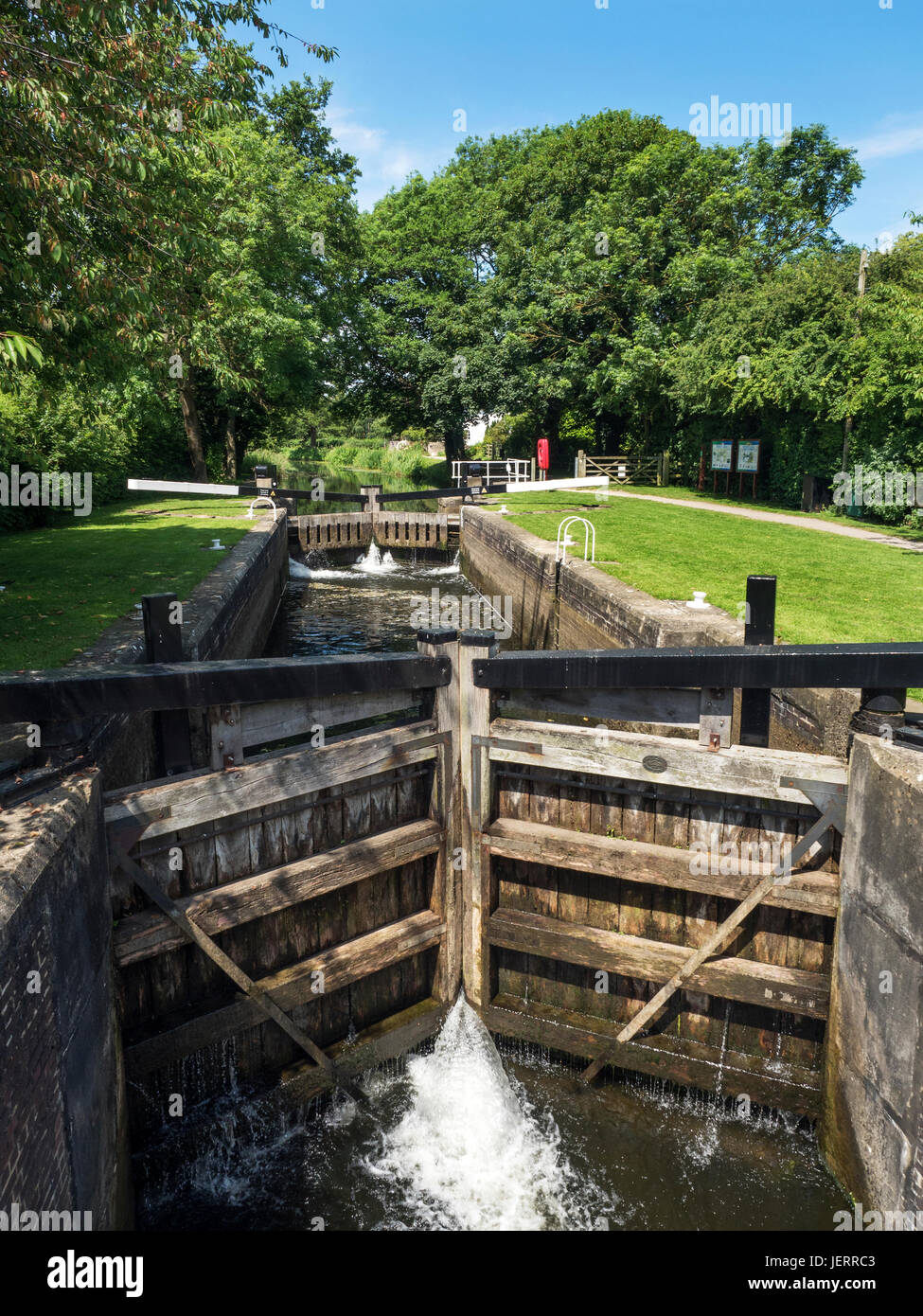 Rhodesfield Lock on the Ripon Canal at Ripon North Yorkshire England ...