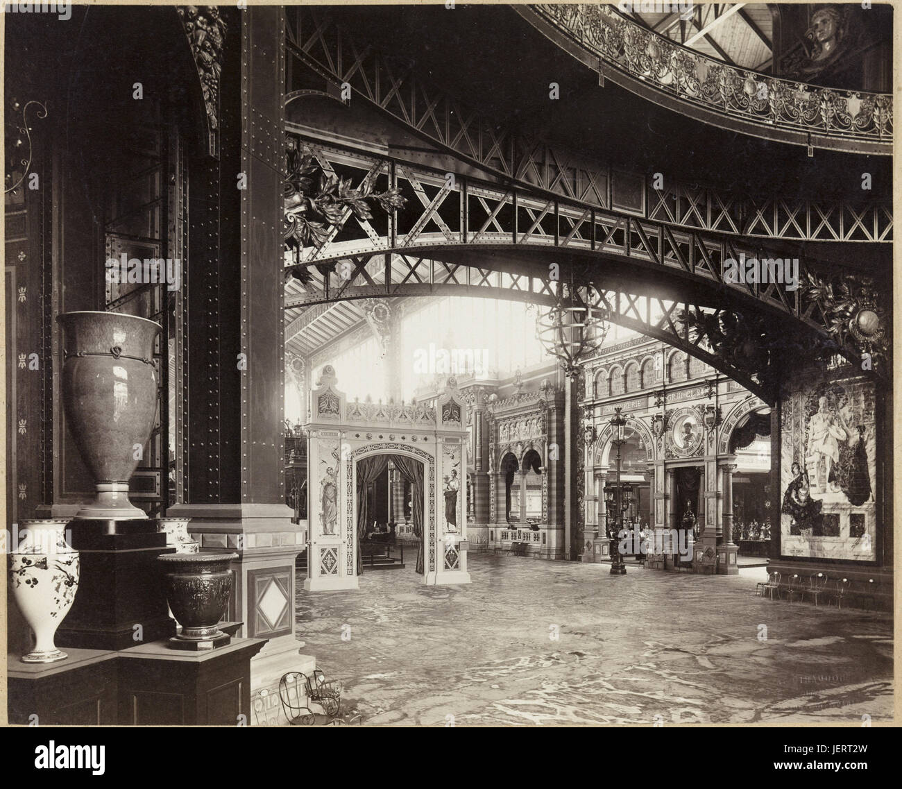 Pavilion interior. Paris World Exhibition 1889 Stock Photo - Alamy