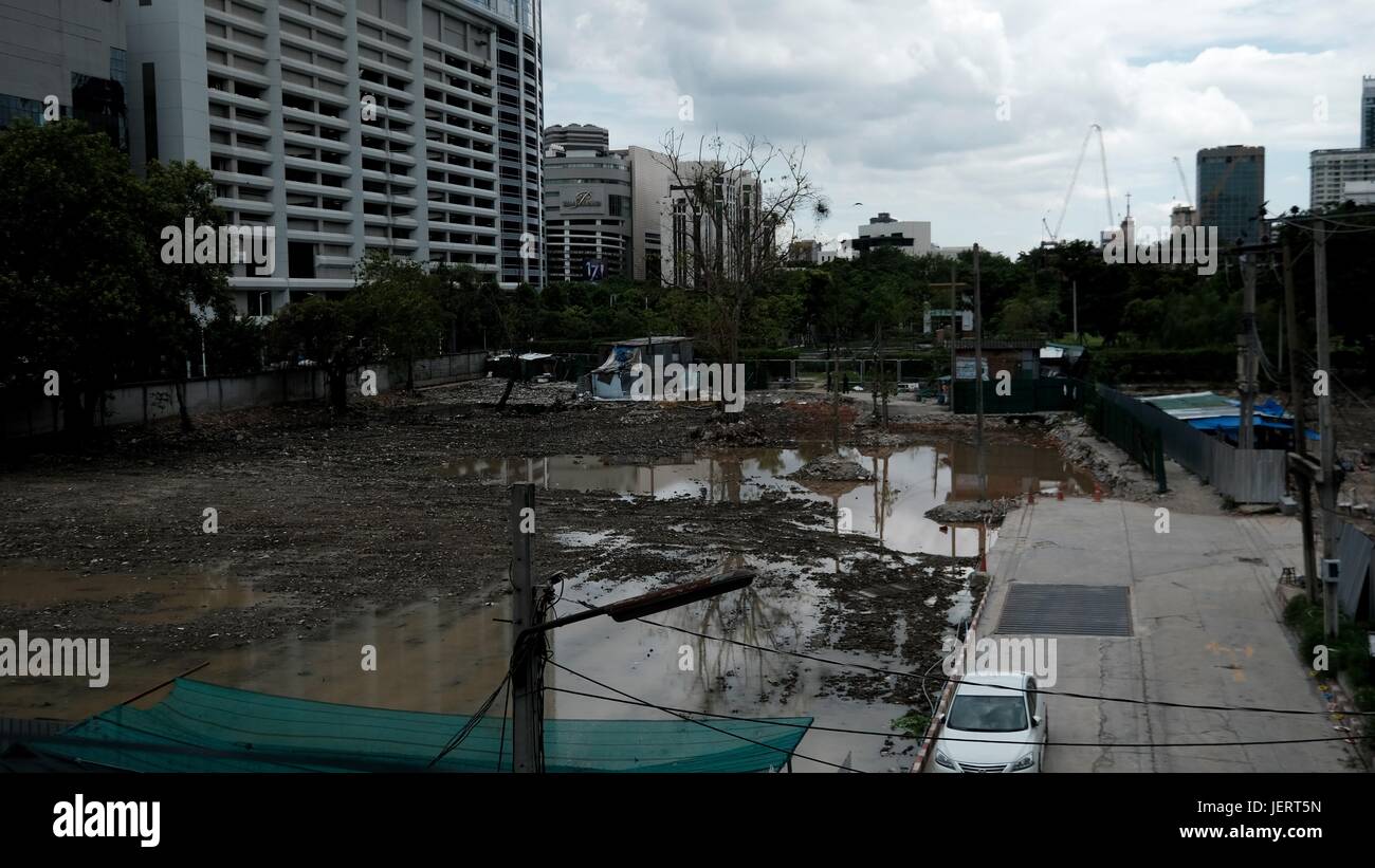 View from the New Skywalk on Ratchadamri Road Bangkok Thailand Stock ...