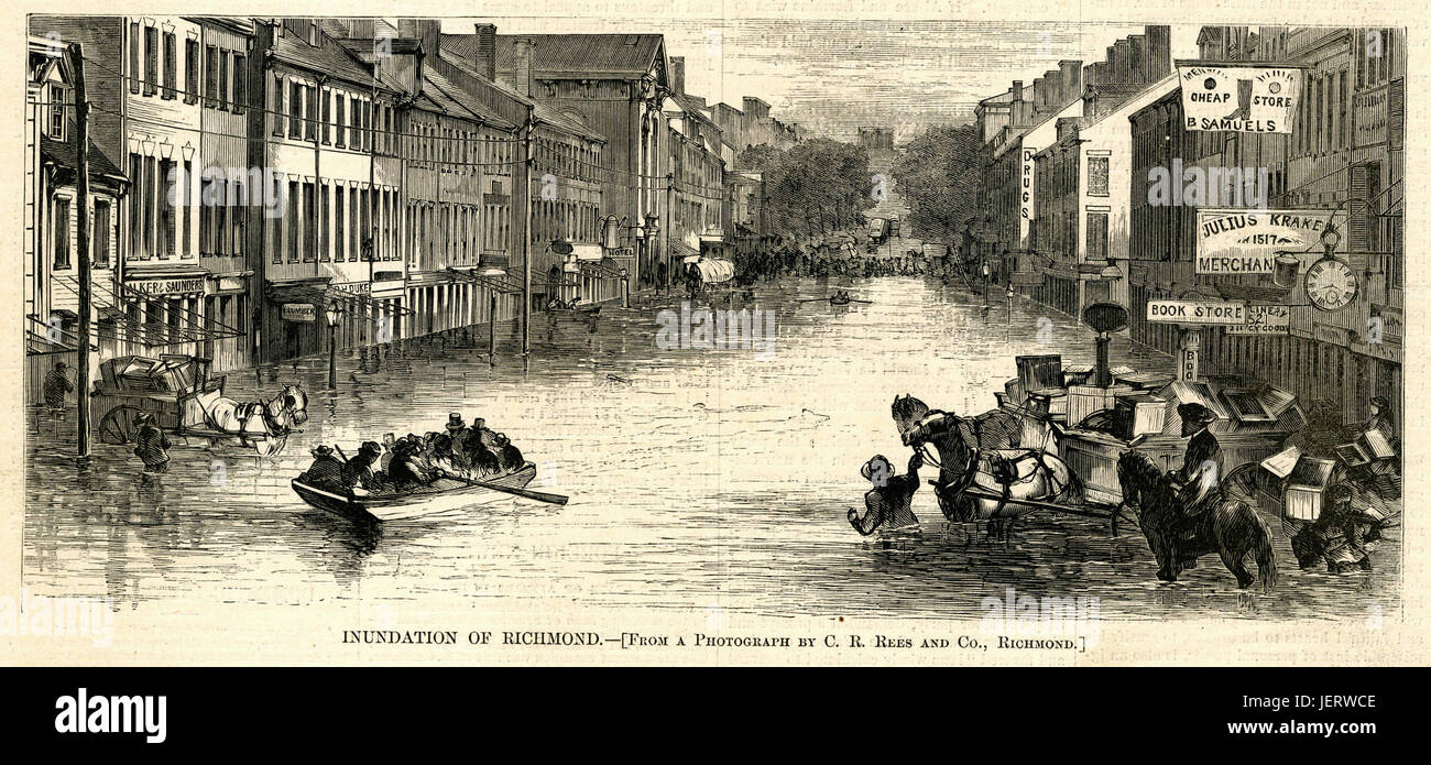 Inundation of Richmond Stock Photo - Alamy