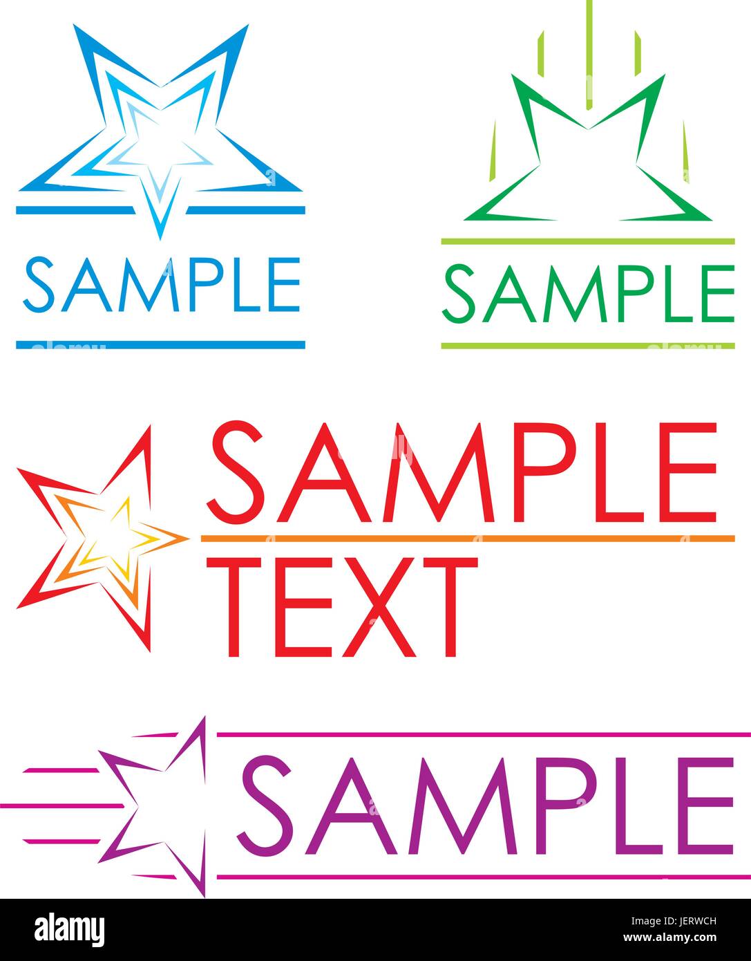 Star logos hi-res stock photography and images - Alamy