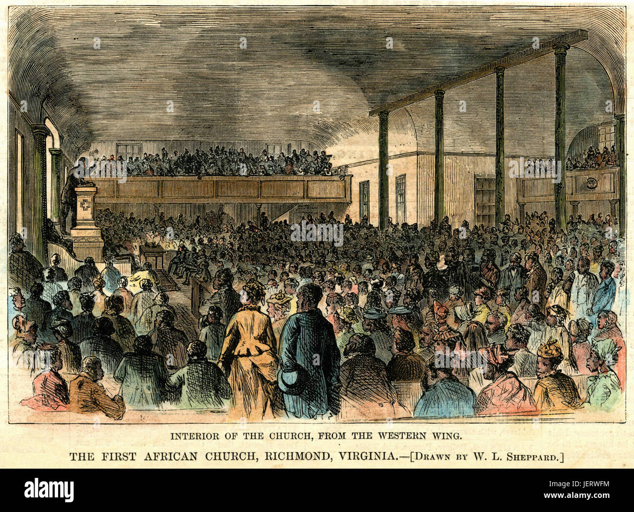 First African Church, Richmond, Virginia -- Interior of the church ...