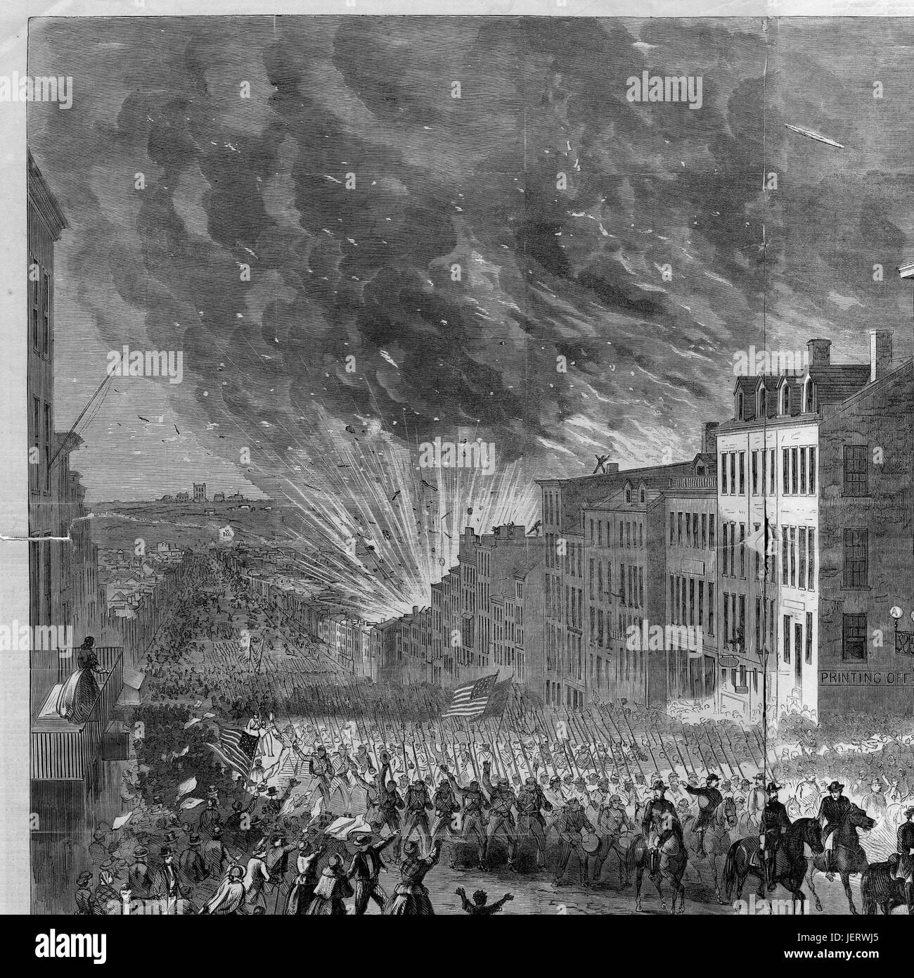 Union Army entering Richmond, April 3, 1865 Stock Photo - Alamy