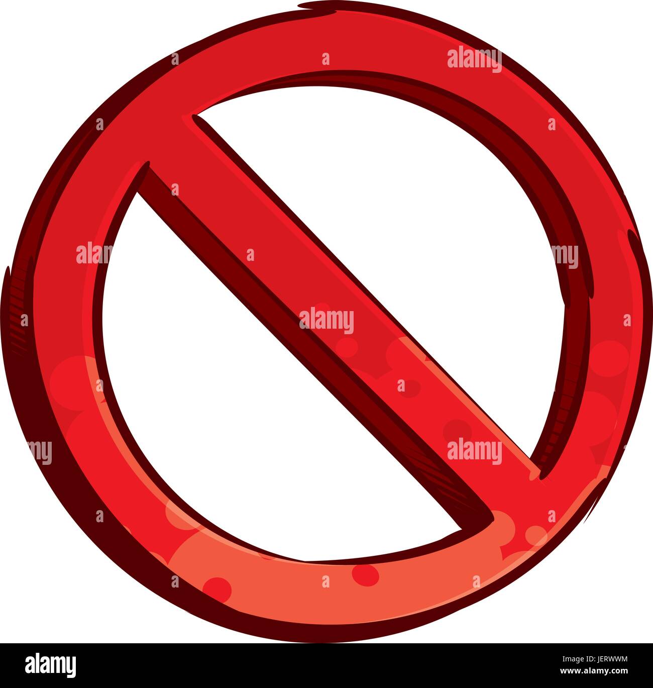 No entry sign grafitti Stock Vector Images - Alamy
