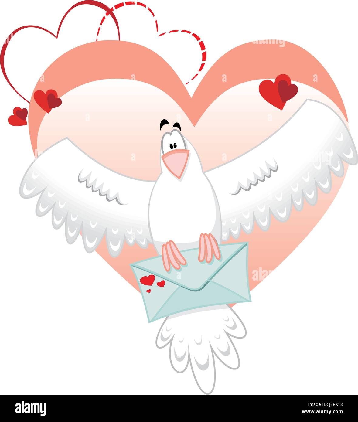 Messenger pigeon cartoon hi-res stock photography and images - Alamy