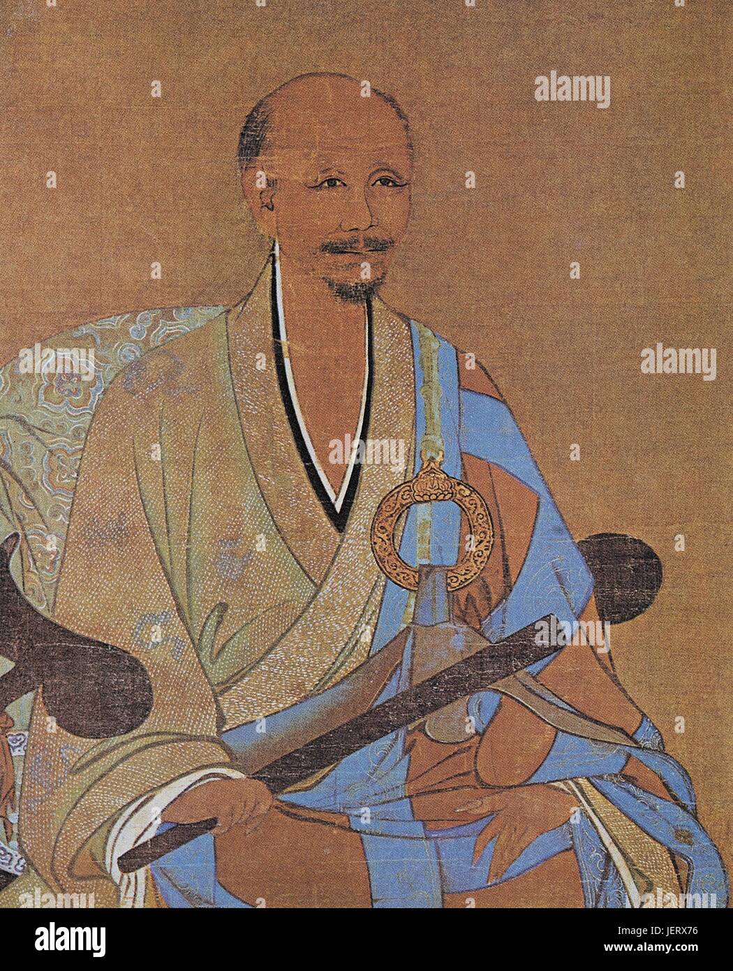 Portrait of Chan master Wuzhun Stock Photo - Alamy