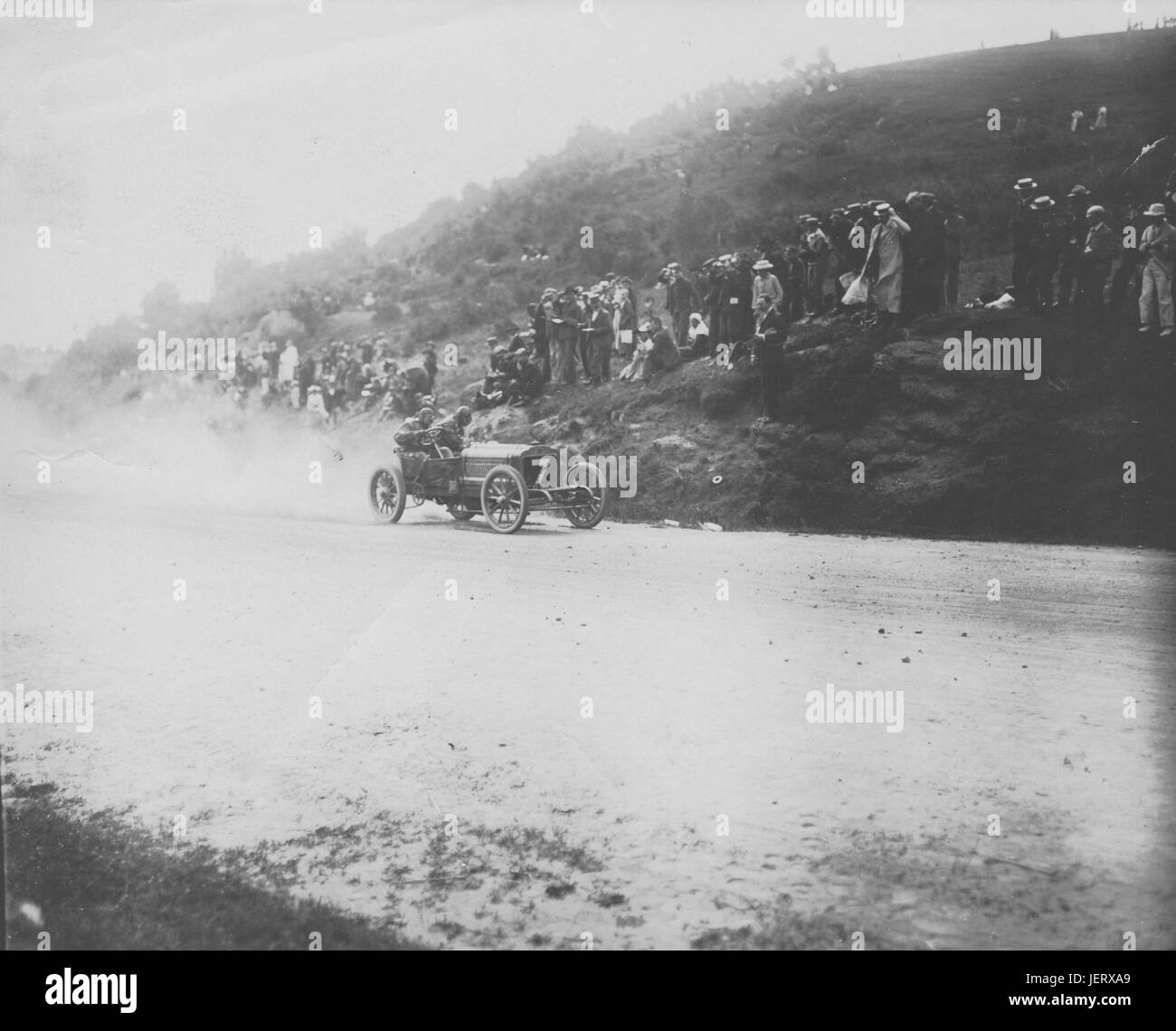 The French Richard Brasier car driven by Gustave Caillois Stock Photo ...