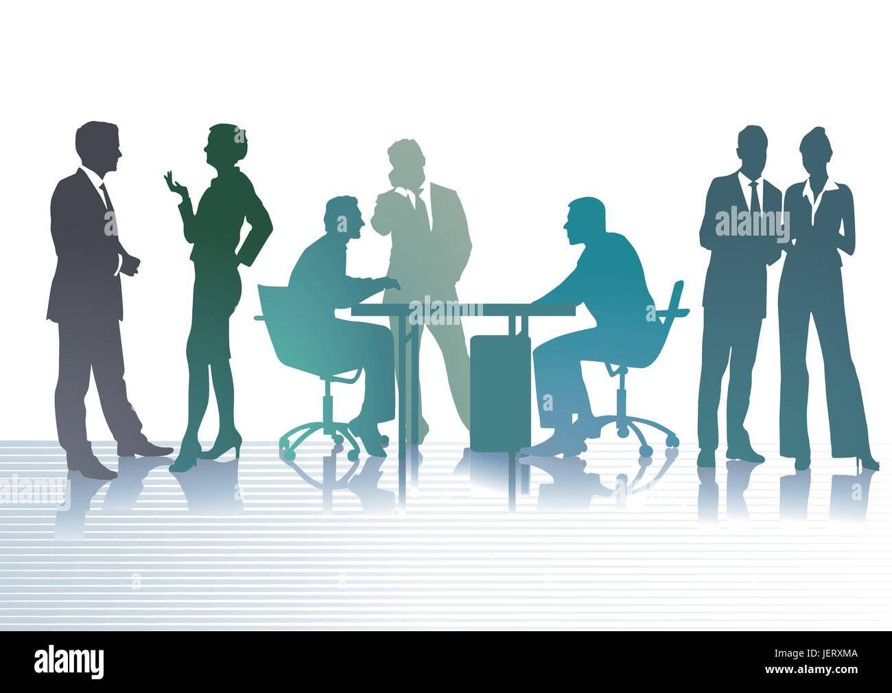 Project discussions Stock Vector Images - Alamy