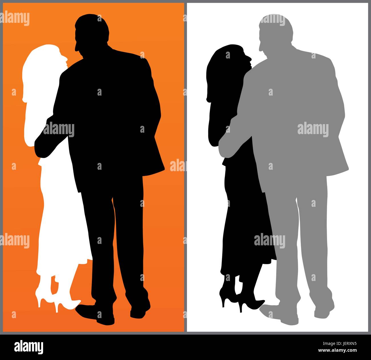 Deep embrace Stock Vector Images - Alamy