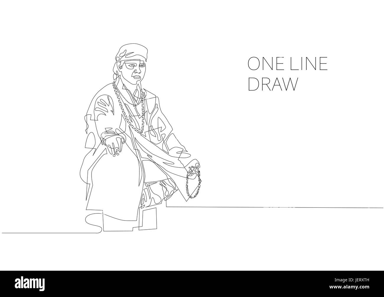 One line modern Cut Out Stock Images & Pictures - Alamy