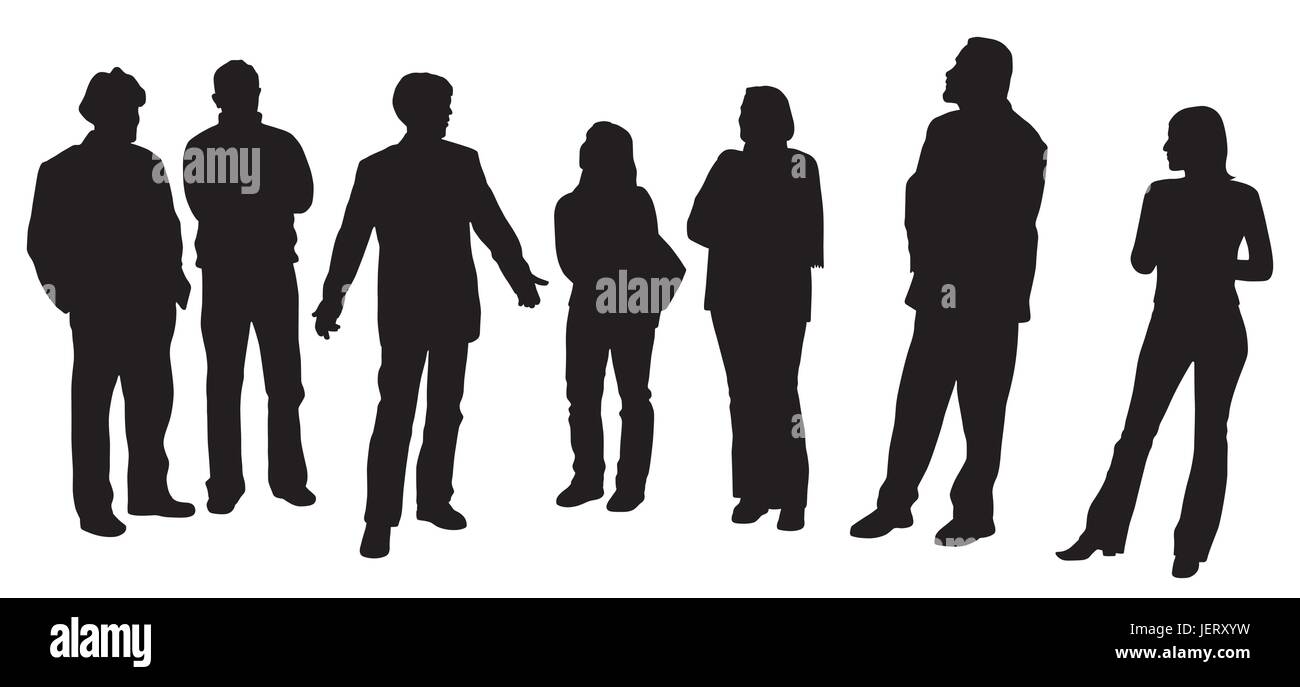 Business speaking crowd Stock Vector Images - Alamy