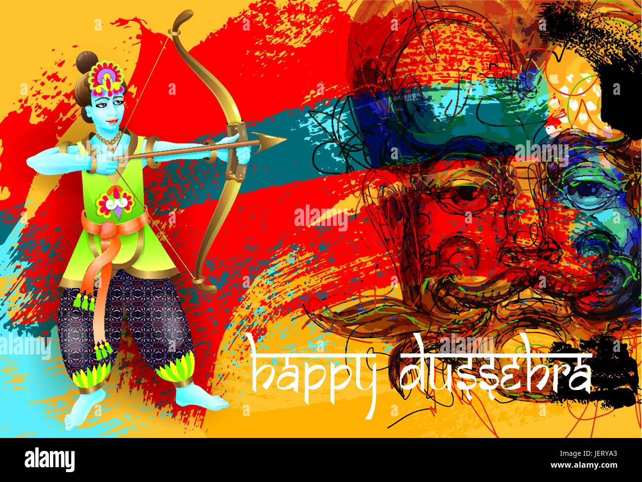 happy dussehra poster design Stock Vector Image & Art - Alamy