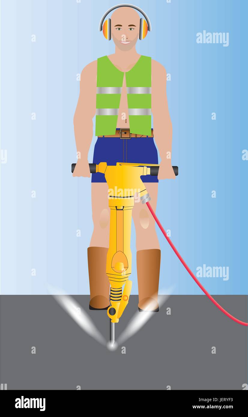 pavement, jack, work, factory, clicking, journal box, hammer, builder ...