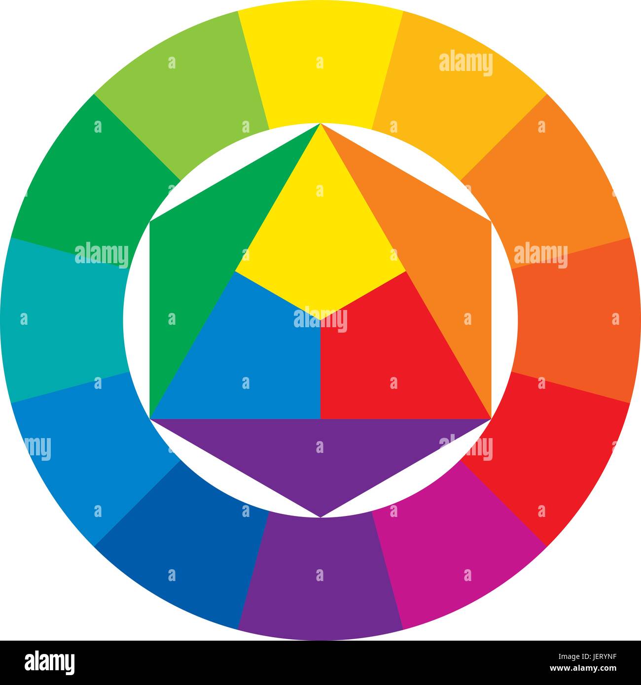 Triangle Color Palette Guide Spectrum High Resolution Stock Photography ...