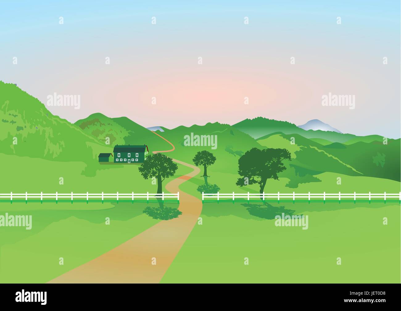 Graslandschaft vector vectors hi-res stock photography and images - Alamy