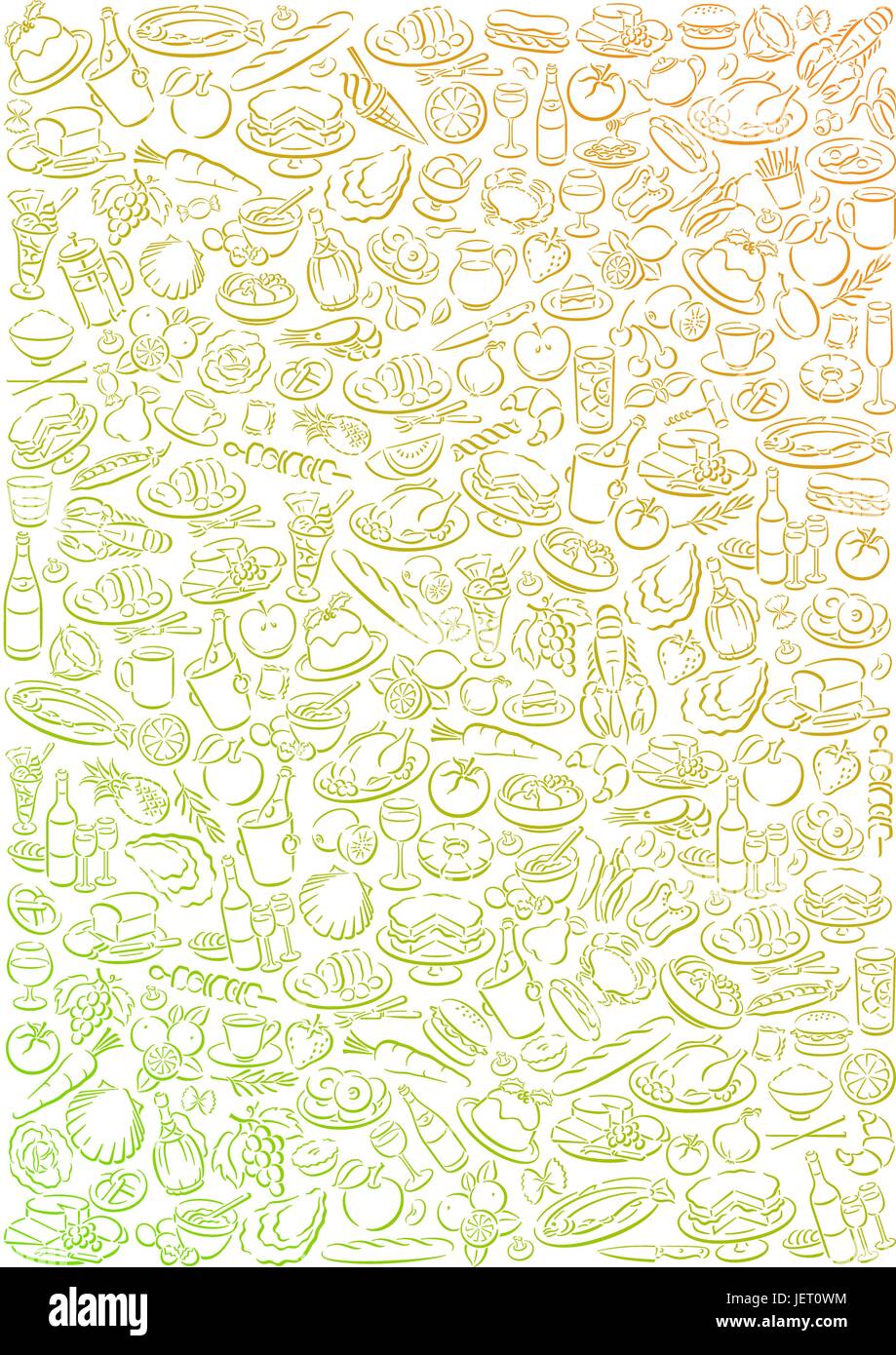 gastronomy, illustration, design, shaping, formation, shape, model ...