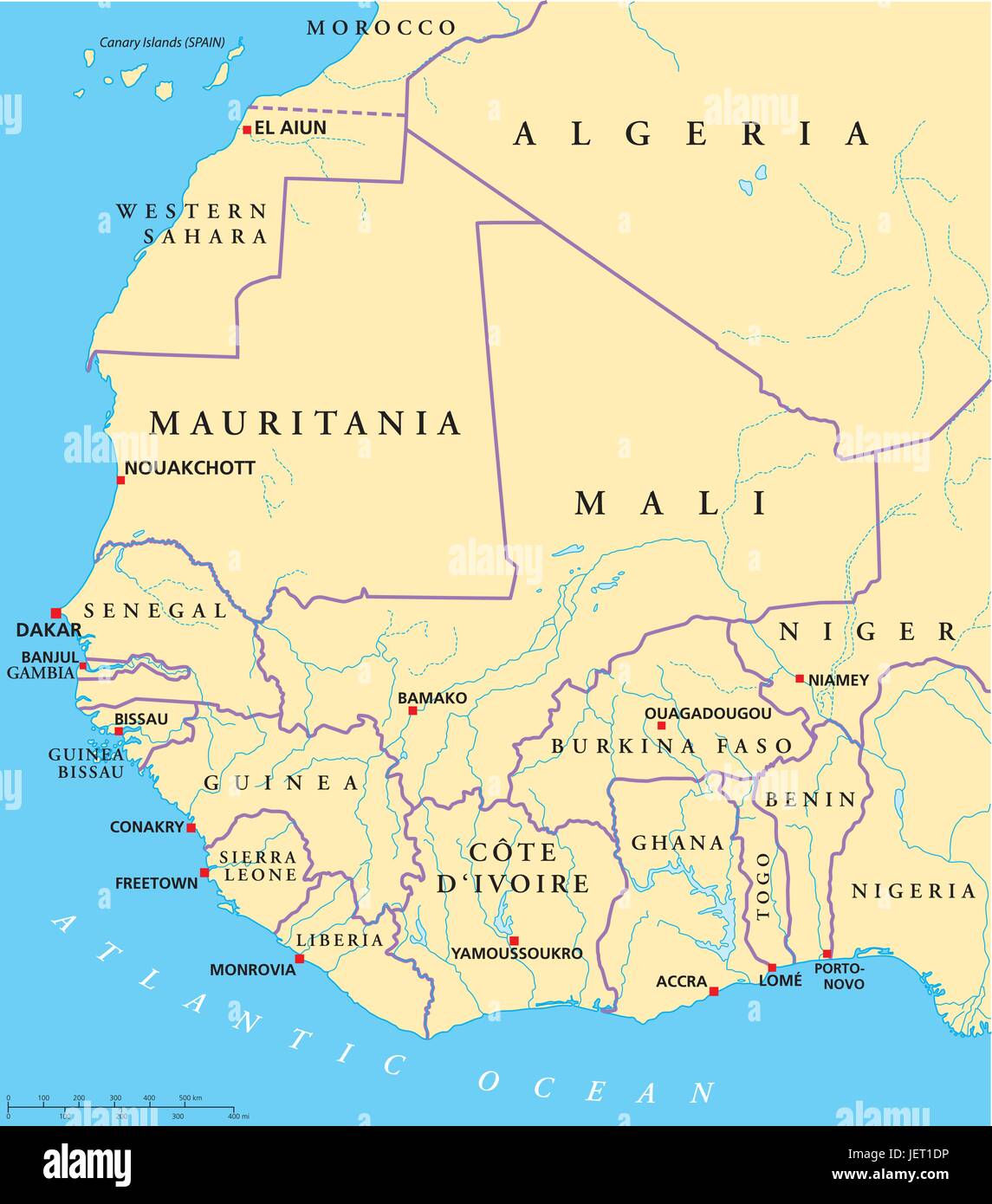 Monrovia map hi-res stock photography and images - Alamy