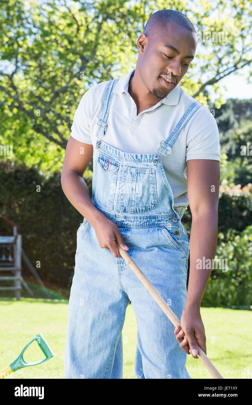 Man in dungarees hi-res stock photography and images - Alamy